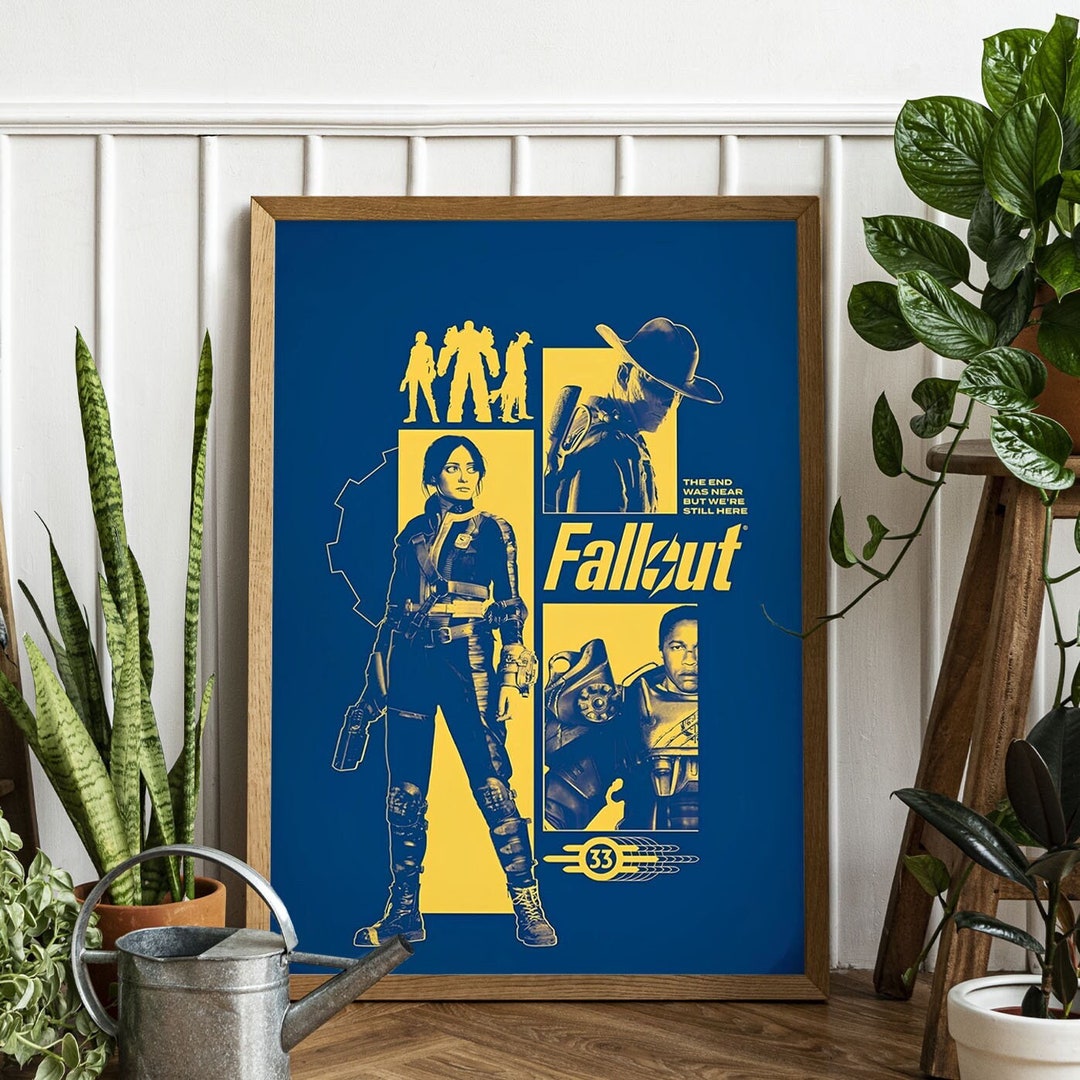 Fallout Poster Fallout Print Vault 33 Game Poster Gift Vintage Wall Art ...