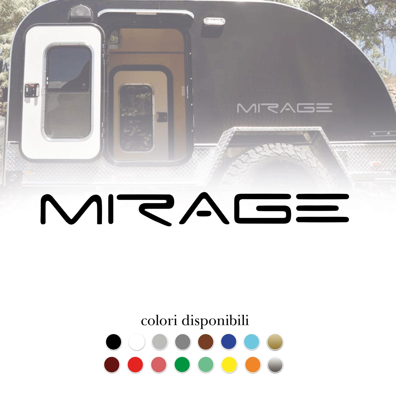 Mirage Logo Sticker Set for Camper, Caravan, and Boats - Etsy