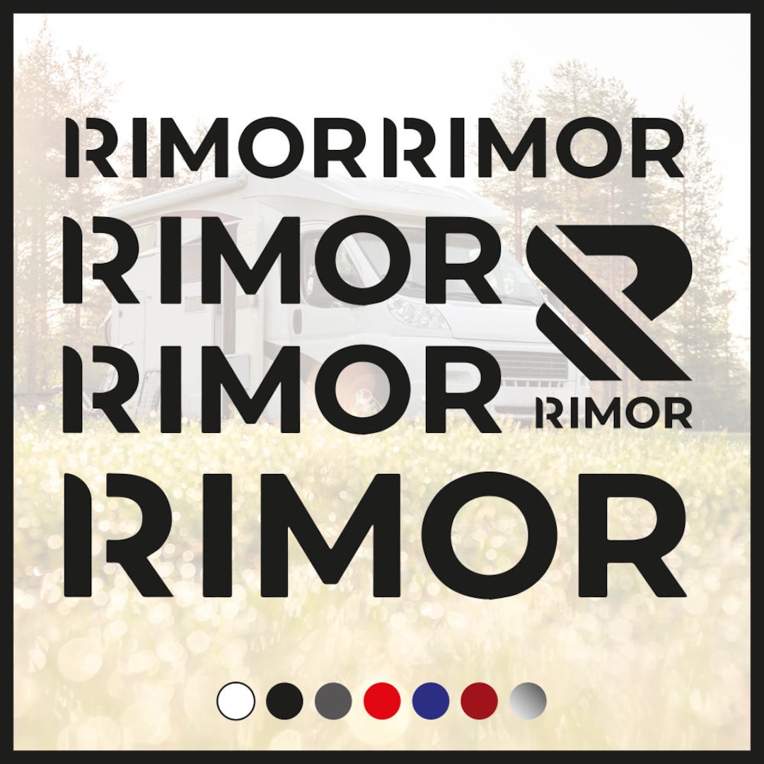 “rimor Logo 2” Logo Set Sticker for Camper Caravan Trailers and Boats ...