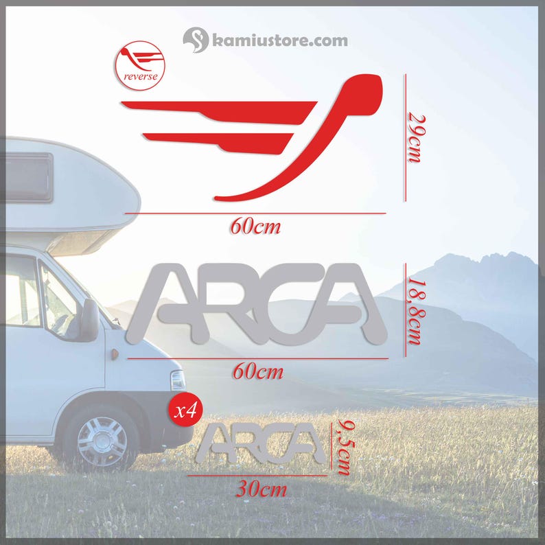 "arca LOGO 2025" Logo Sticker Set for Campers, Caravans, and Boats. - Etsy