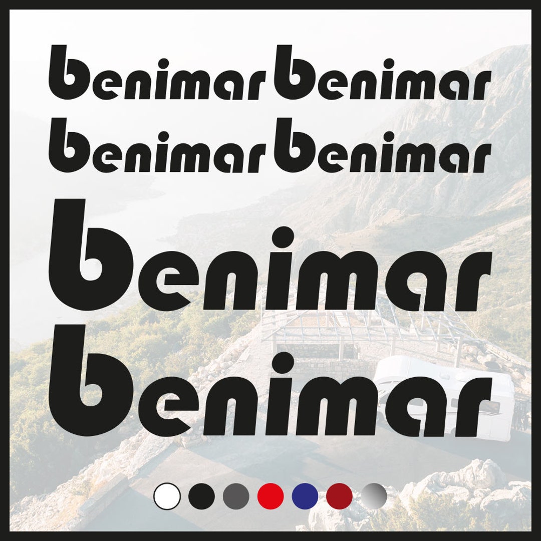 Benimar Logo Logo Set Sticker for Campers, Caravans, Caravans and Boats ...