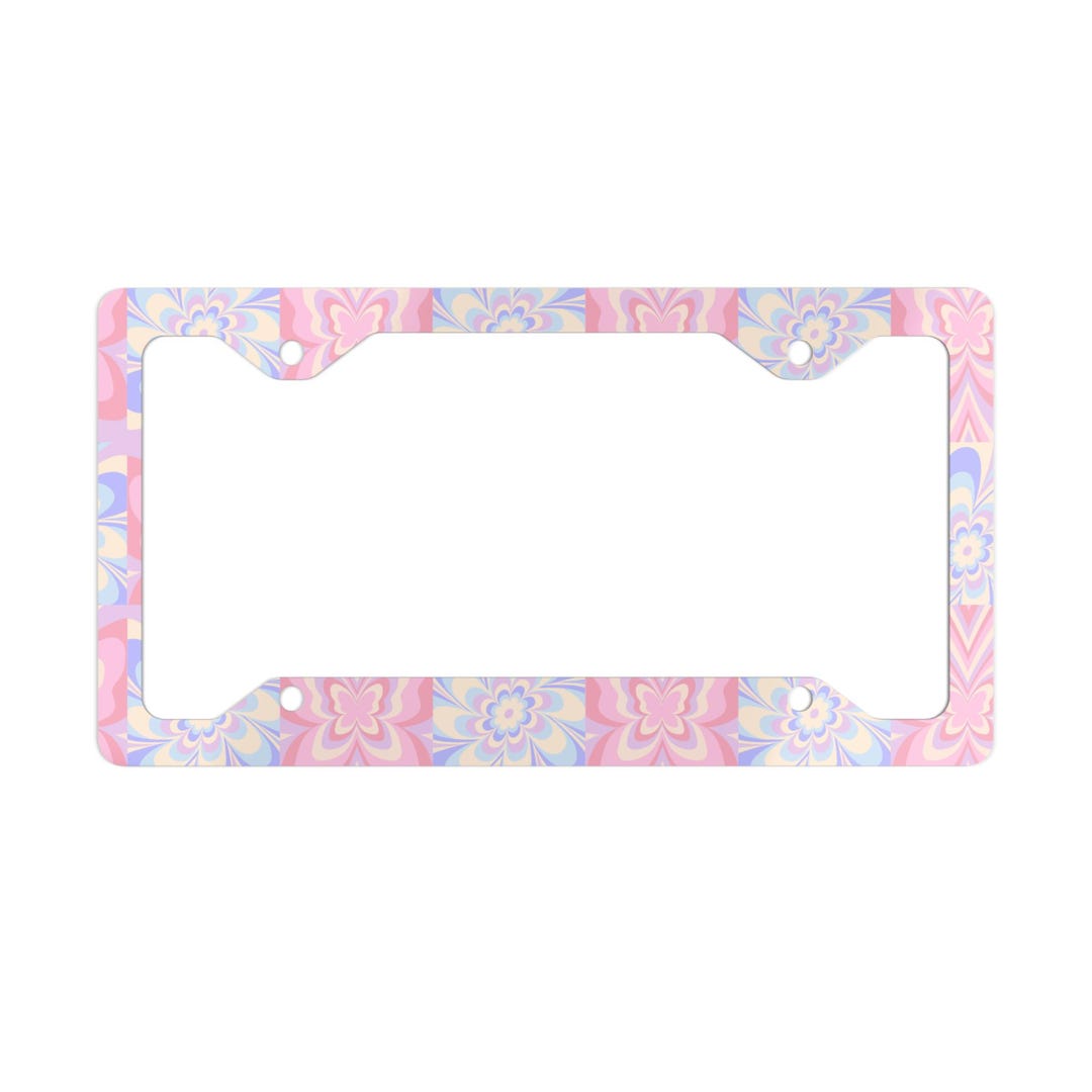 Y2K Butterfly License Plate Frame - Pink Purple Swirl- Cute Car ...