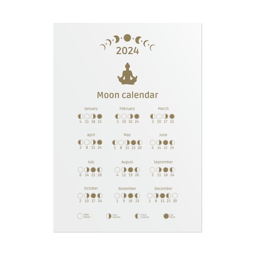 2024 Moon Calendar - Etsy