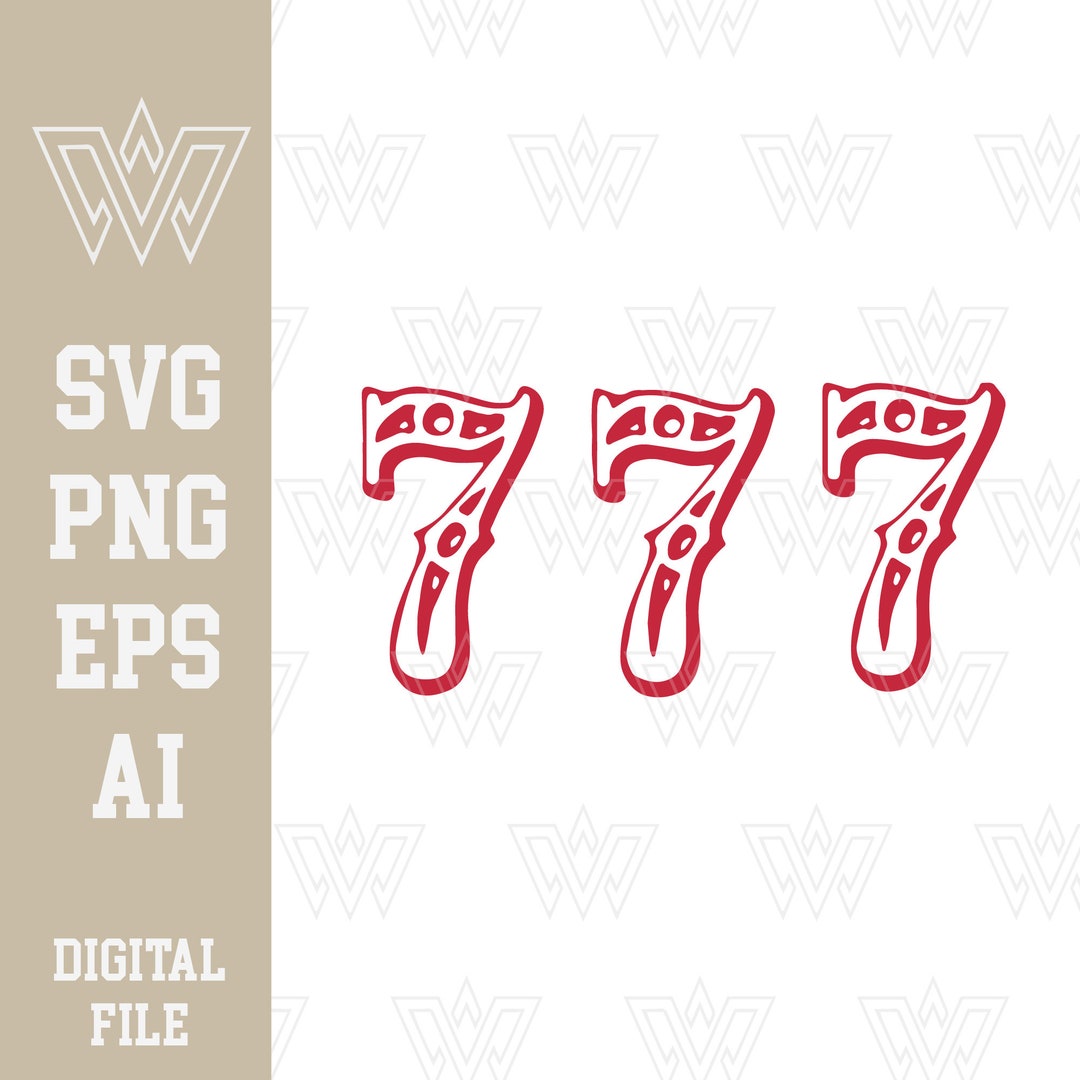 777 Design SVG Clipart, Vector, Png Digital Files, Cutfile - Etsy