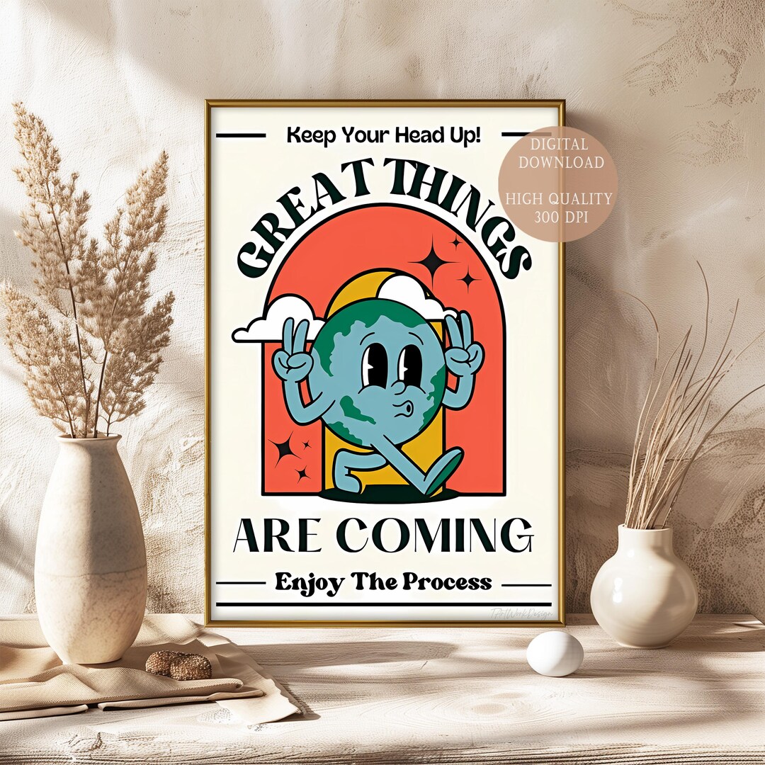 Great Things Are Coming Inspirational Poster Motivational Artwork ...