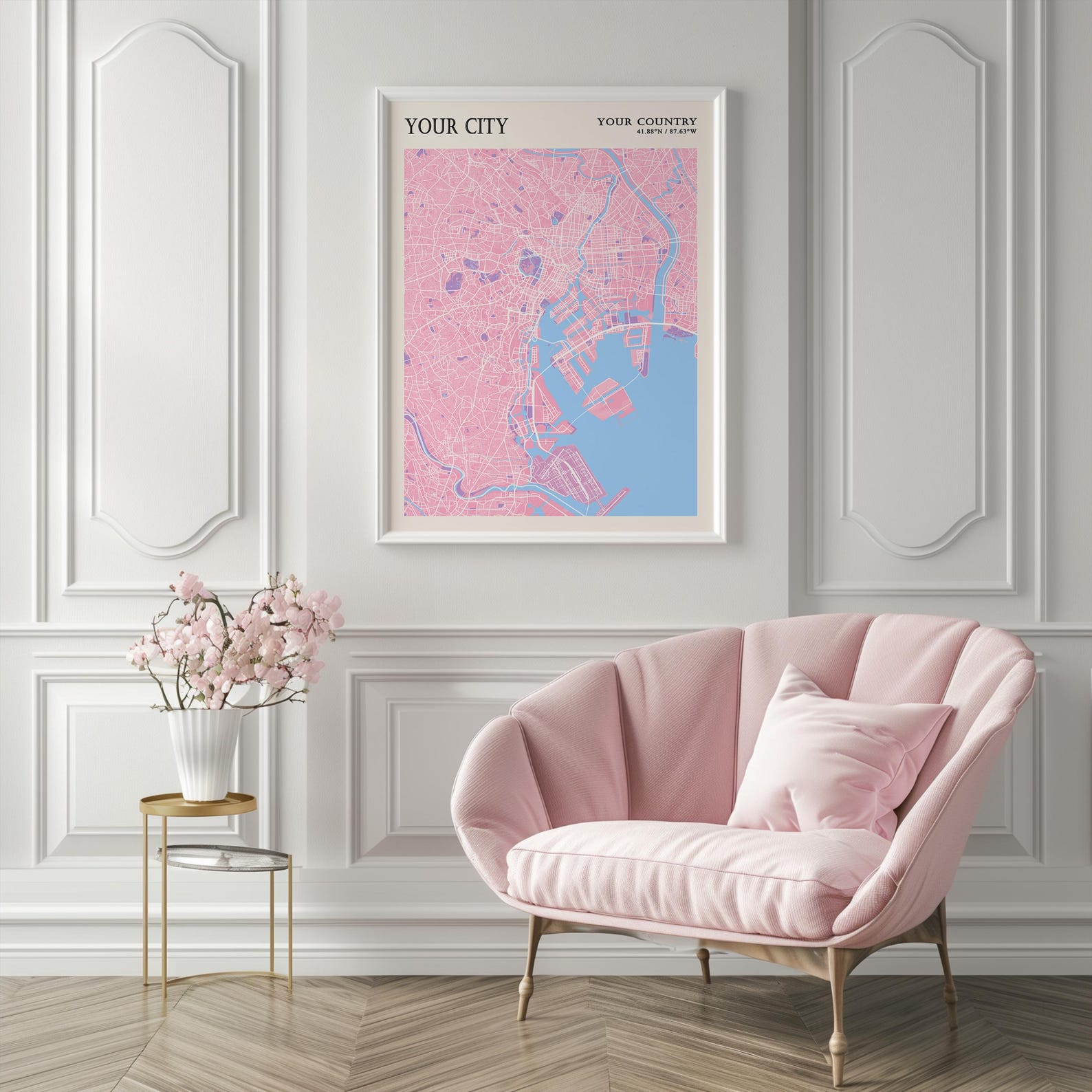 Personalized City Map Print | Custom Valentine's Day Gift Idea | Custom ...
