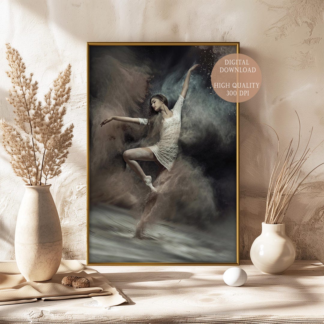 Ballet Dancer Poster - Digital Art Print - Elegant Dance Wall Art ...