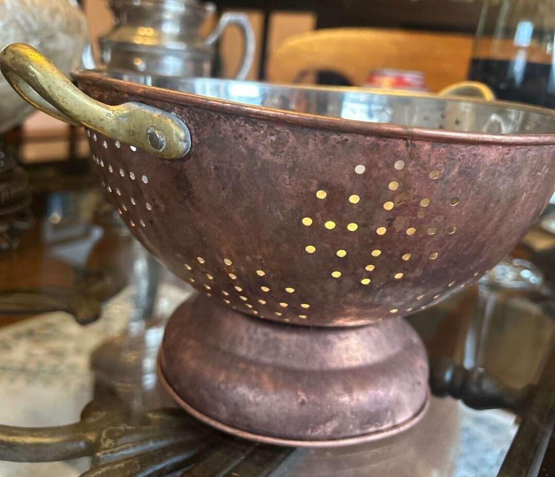 Antique Copper French Colander, 9 Diameter - Etsy
