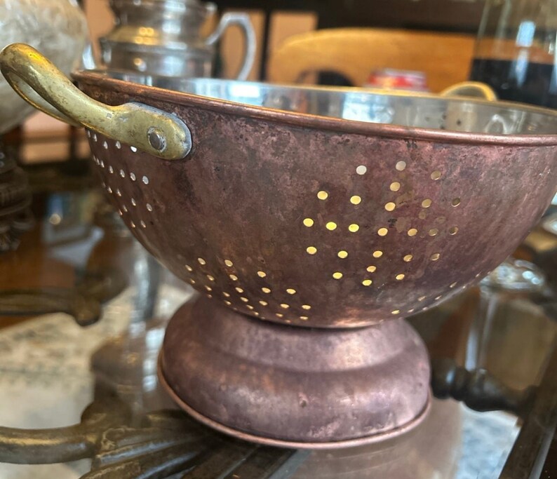 Antique Copper French Colander, 9 Diameter - Etsy