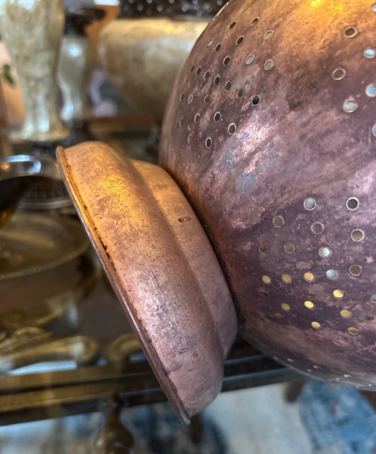 Antique Copper French Colander, 9 Diameter - Etsy
