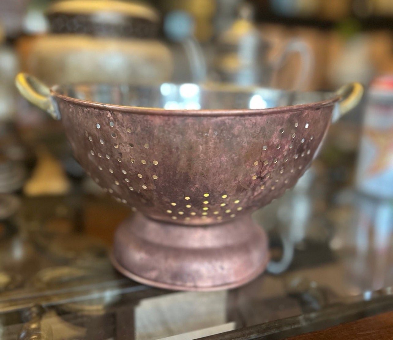Antique Copper French Colander, 9 Diameter - Etsy