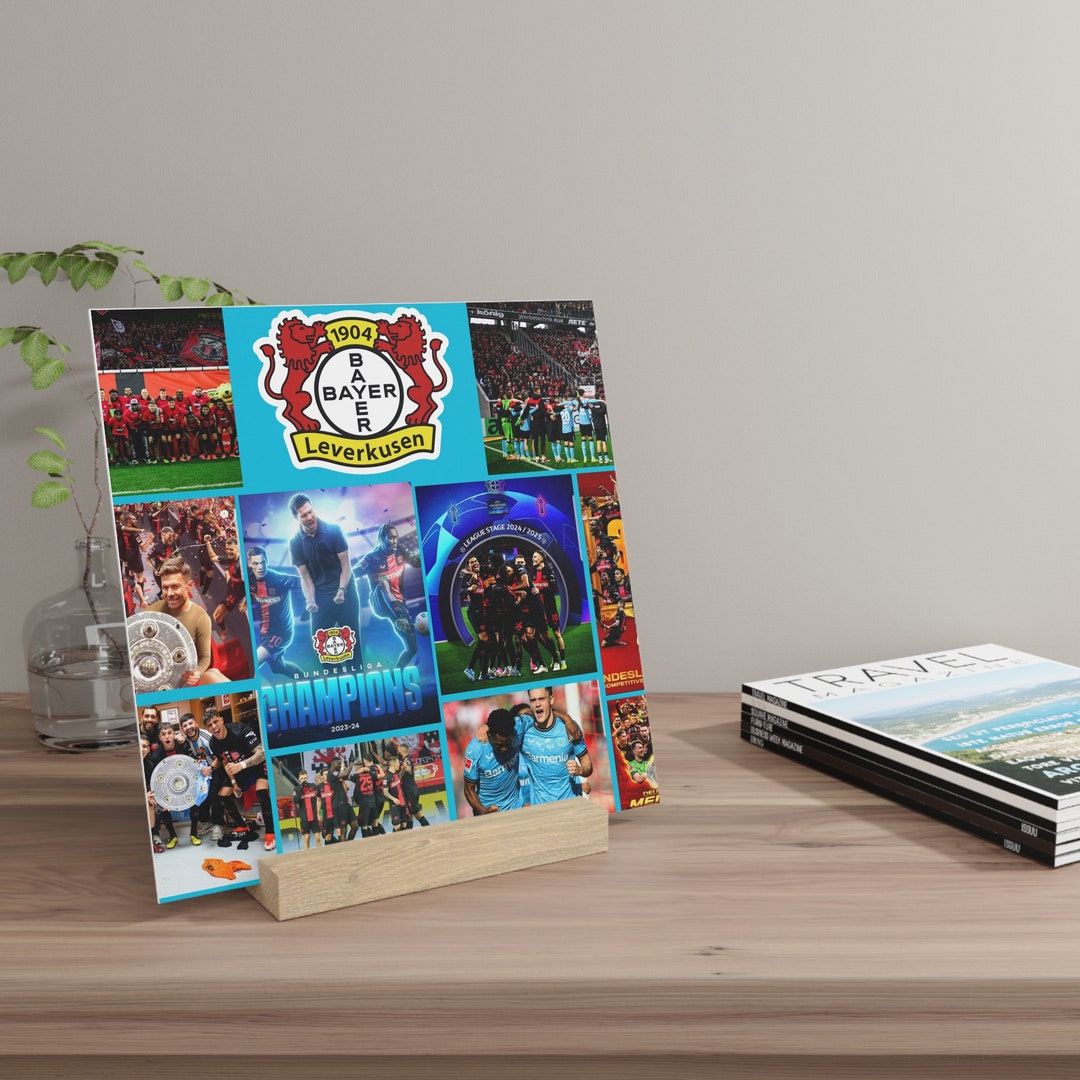 Bayer Leverkusen Gallery Board With Stand - Etsy