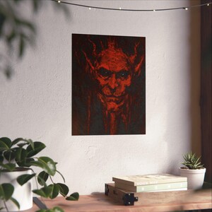 Dark Art Matte Vertical Posters, Satan is Real, Kim Diaz Holm, Poster ...