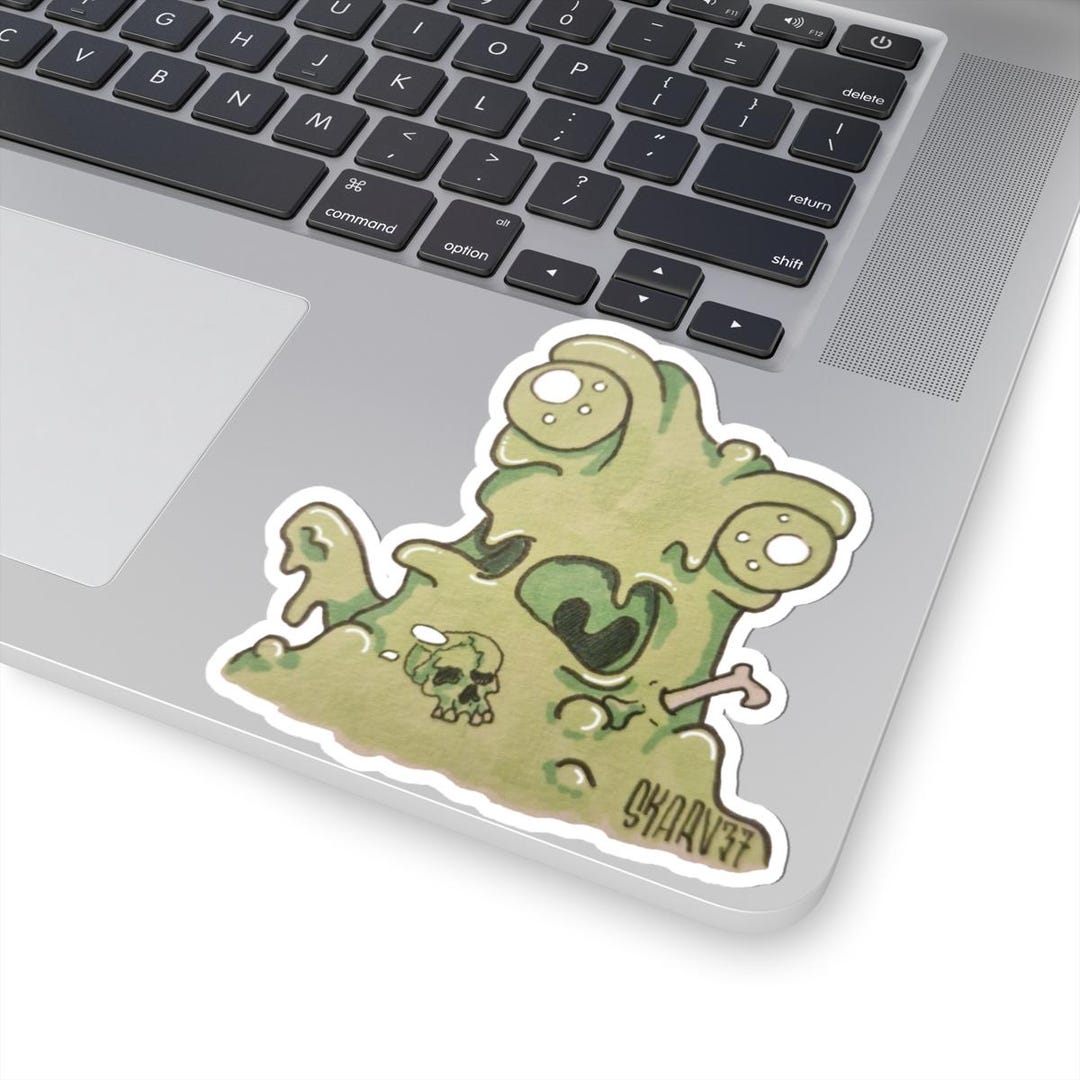 Oozing Slime Sticker: Spooky Halloween Laptop Decal by Skarv37 - Etsy UK