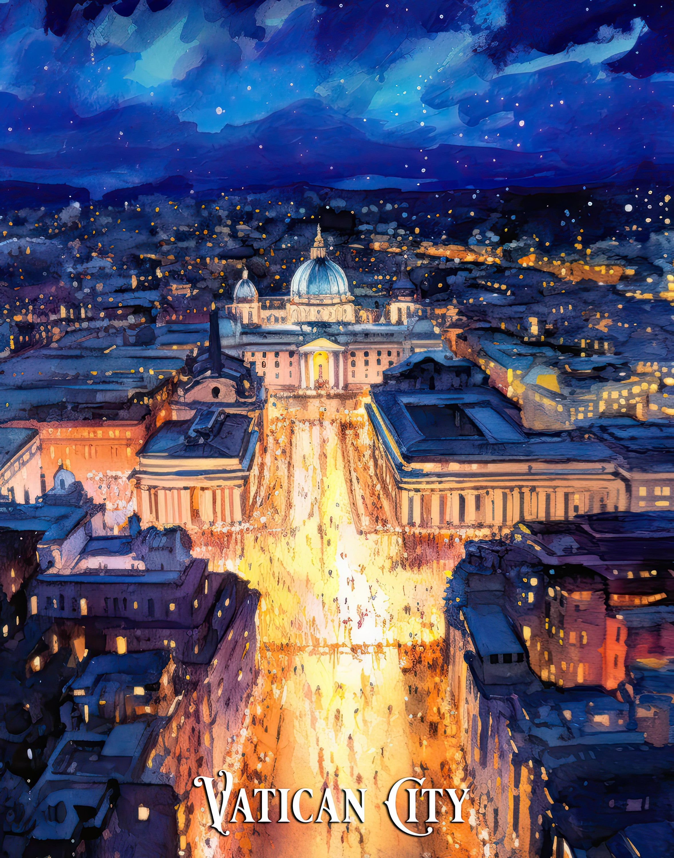 Vatican City Wall Art, Downloadable Wall Art, Travel Wall Art, City ...