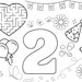 Printable Two Groovy Coloring Pages, 2nd Birthday Party Coloring Pages ...