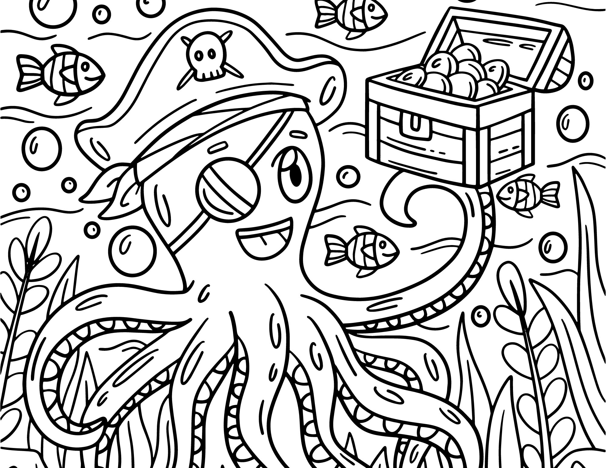 Pirate Themed Custom Coloring Pages, Personalized Coloring Placemat ...