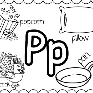 26 Alphabet Coloring Pages, Preschool Coloring Pages, Baby Shower ...