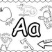 26 Alphabet Coloring Pages, Preschool Coloring Pages, Baby Shower ...