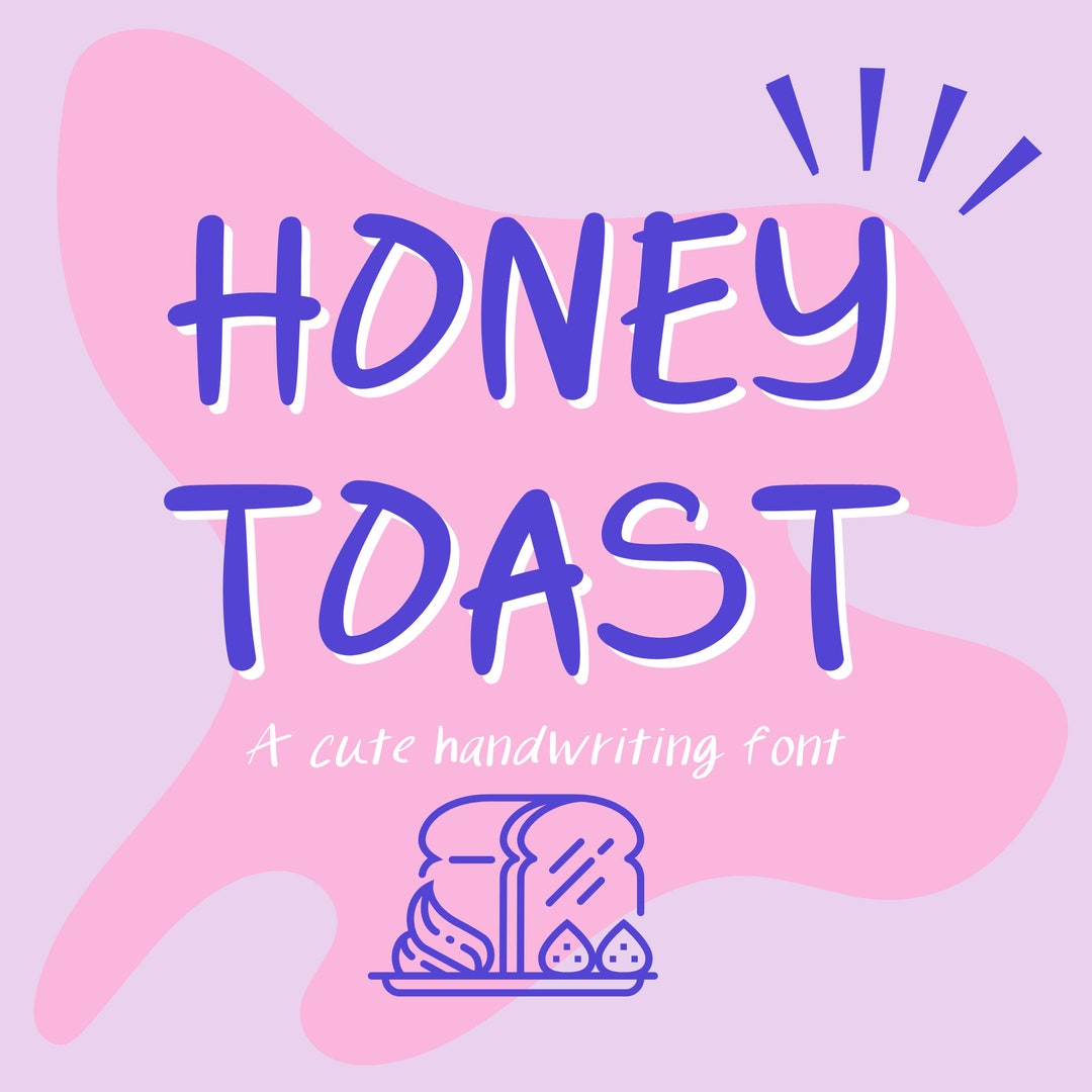 Honey Toast Font, Handwriting Font, Study Font, Handwritten Font ...