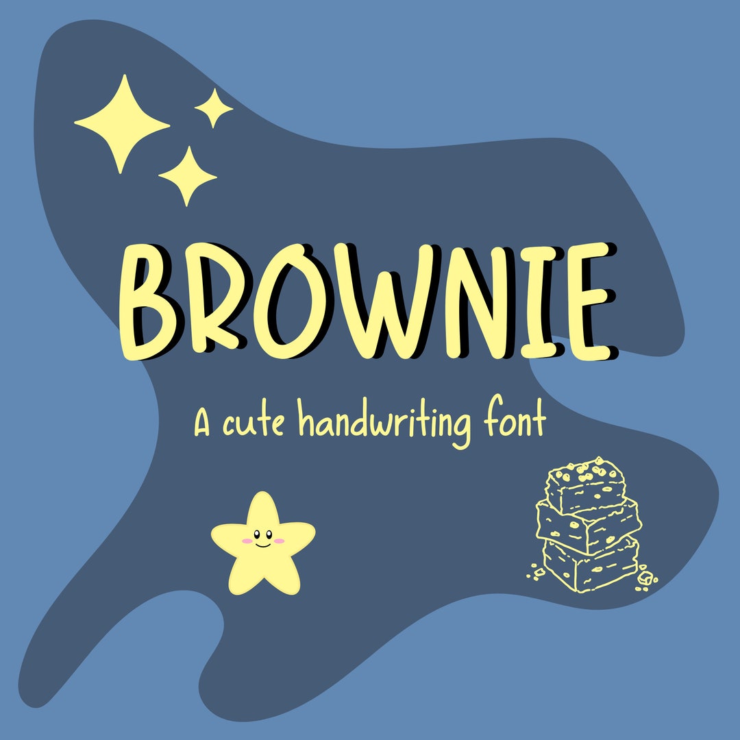 Brownie Font, Handwriting Font, OTF, Study Font, Handwritten Font ...