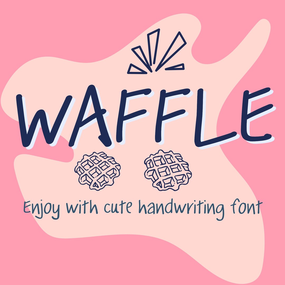Waffle Font, Handwriting Font, OTF, Study Font, Handwritten Font ...
