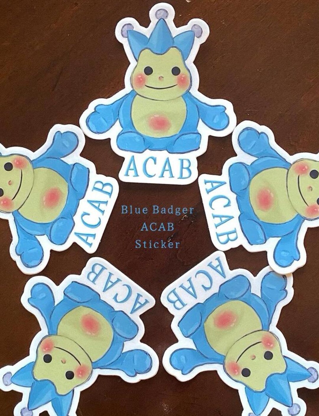 Ace Attorney Blue Badger ACAB Sticker - Etsy