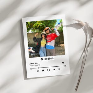 Custom Spotify Song Plaque | Personalized Photo Gift | Digital Download ...