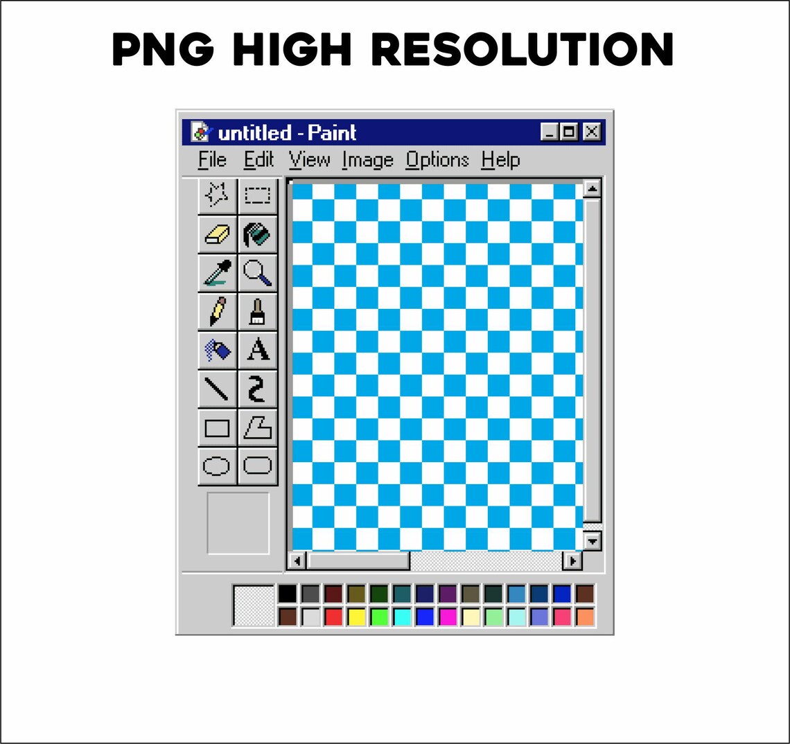 Mirror Art Design , Microsoft Paint Window Sticker - Retro Computer ...