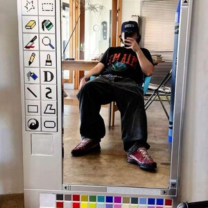 Mirror Art Design , Microsoft Paint Window Sticker - Retro Computer ...