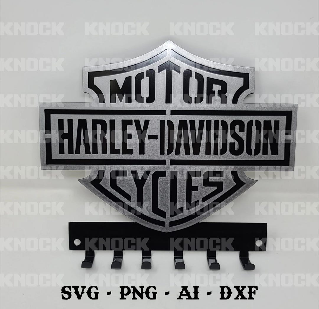 Harley Davidson DXF SVG File Motorcycle Sign - Metal Art | File for ...