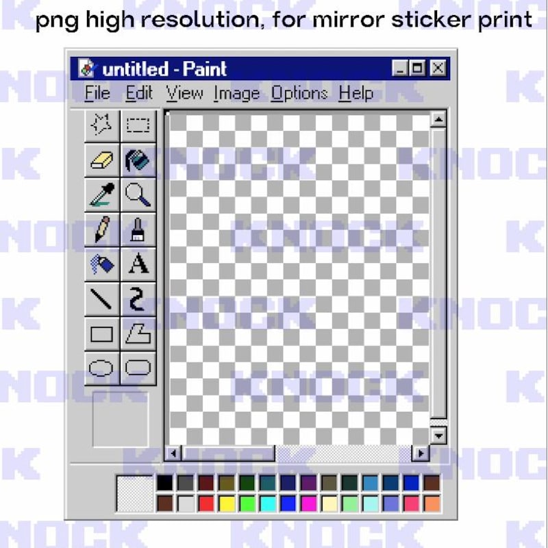 Ms Paint Mirror - Etsy