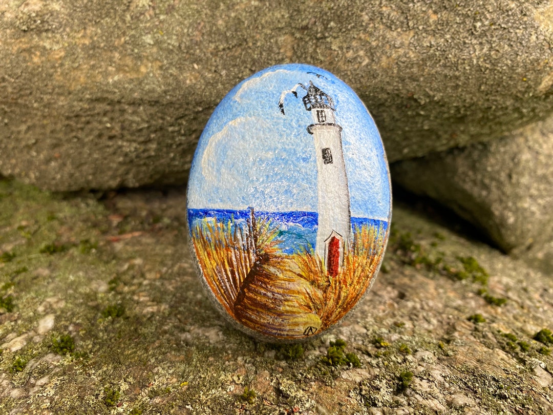 Hand Painted Beach Rock - Etsy
