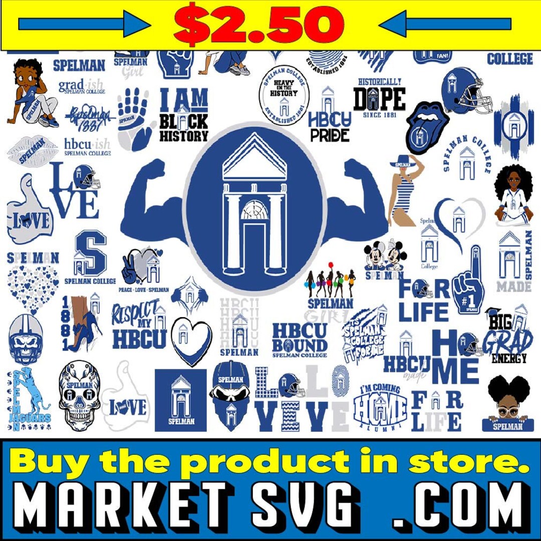 Spelman College Svg, HBCU Svg Collections, HBCU Svg, Football Svg ...