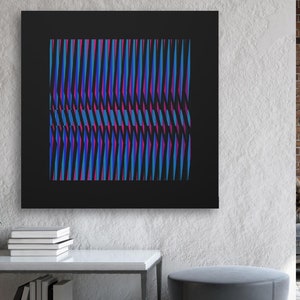 Oscillation - Kinetic Abstract Art by VASCO | Vibrant Geometric Canvas ...