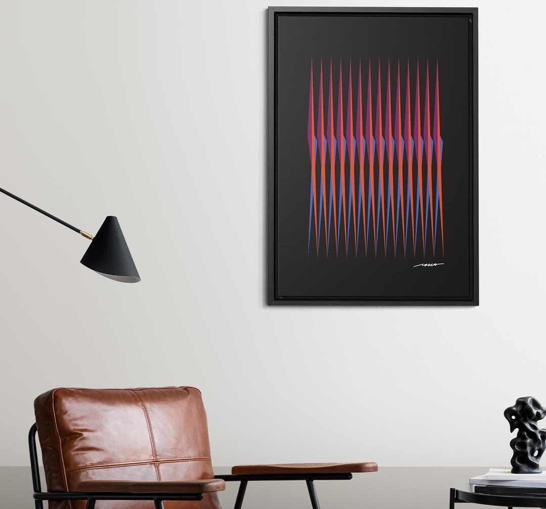 Canvas Wrap Art Print, Optical Illusion Vertical Frame, 903 It by VASCO ...