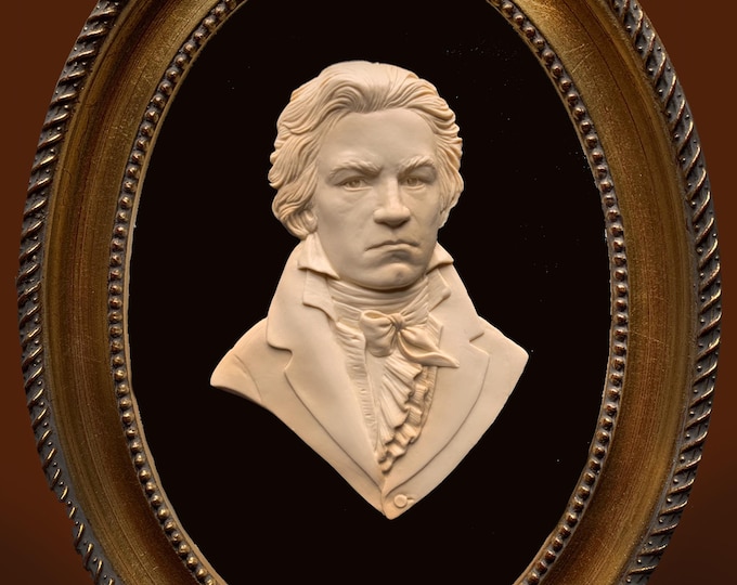 Wax Portrait of Ludwig Van Beethoven, Framed - Etsy