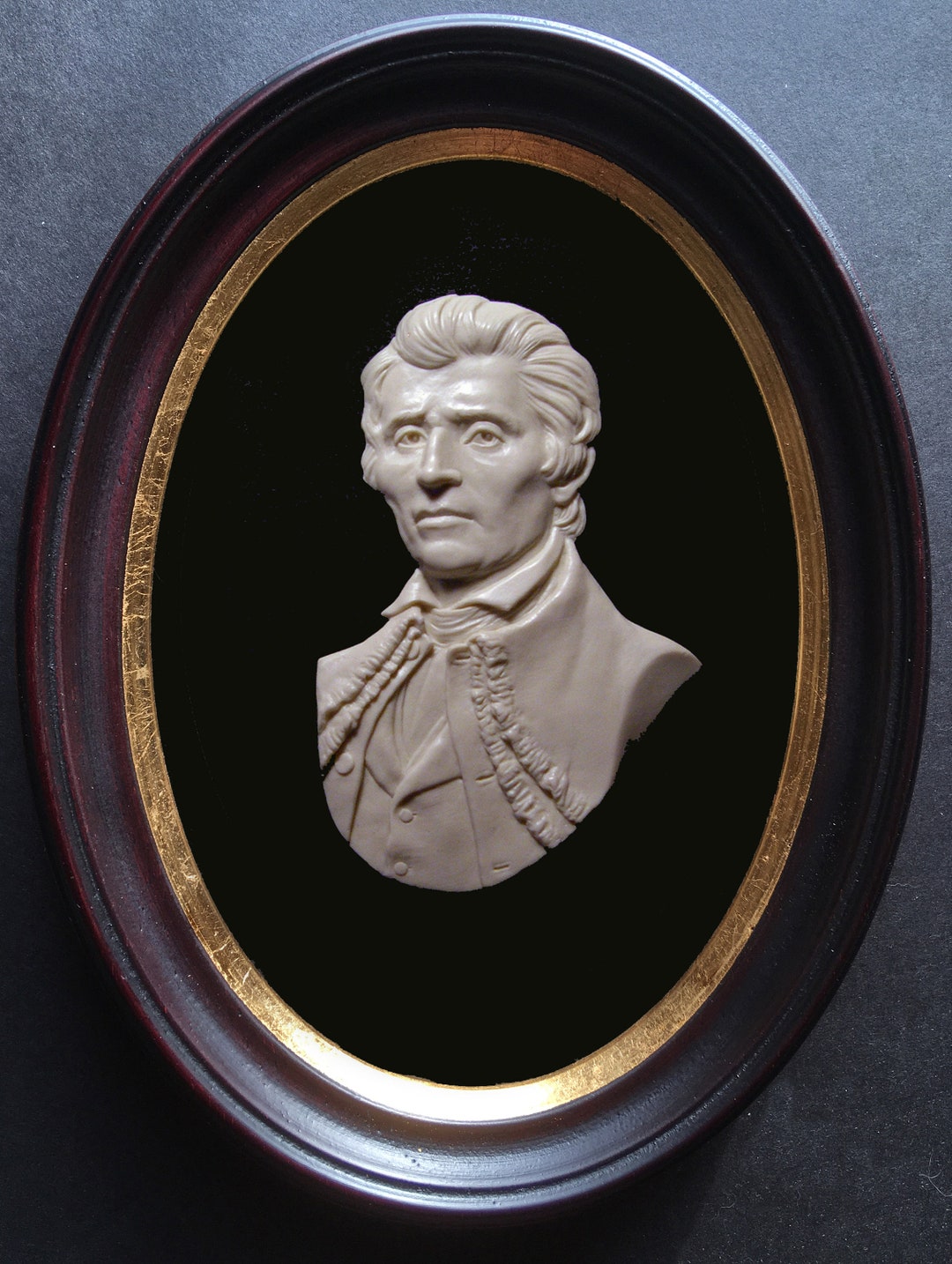 Wax Portrait of Daniel Boone - Etsy