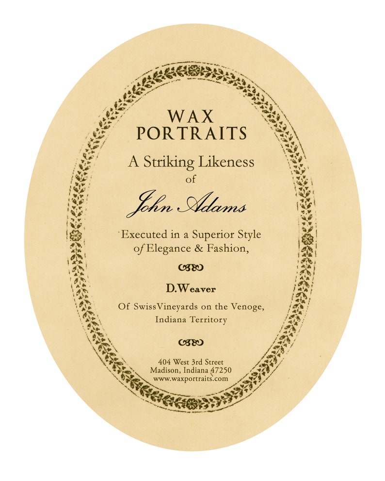 Wax Portrait of John Adams - Etsy