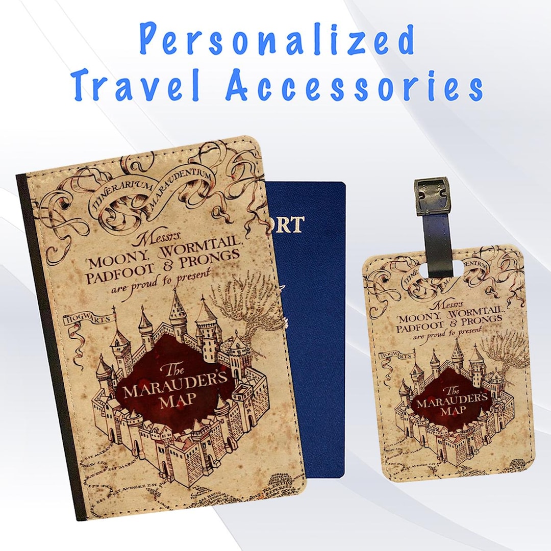 Personalized Passport Cover and Luggage Tag Set Travel Holidays ...