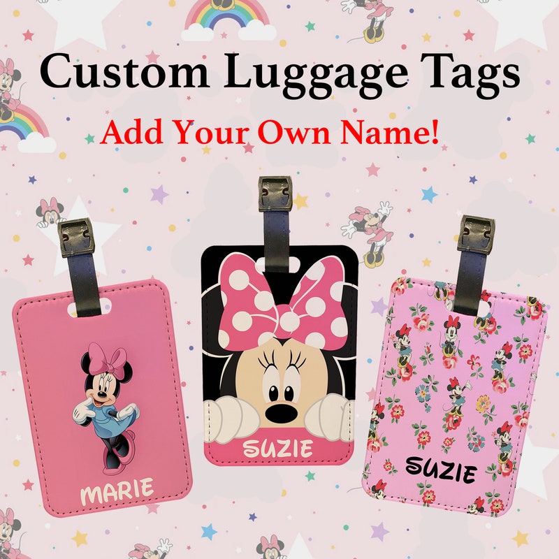 Leather Mini Luggage Tag - Etsy