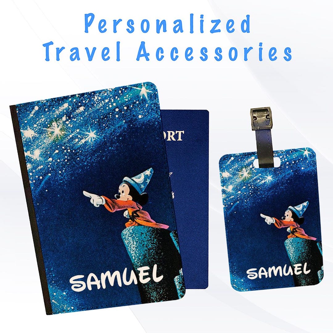 Personalized Passport Cover and Luggage Tag Set Travel Holidays ...