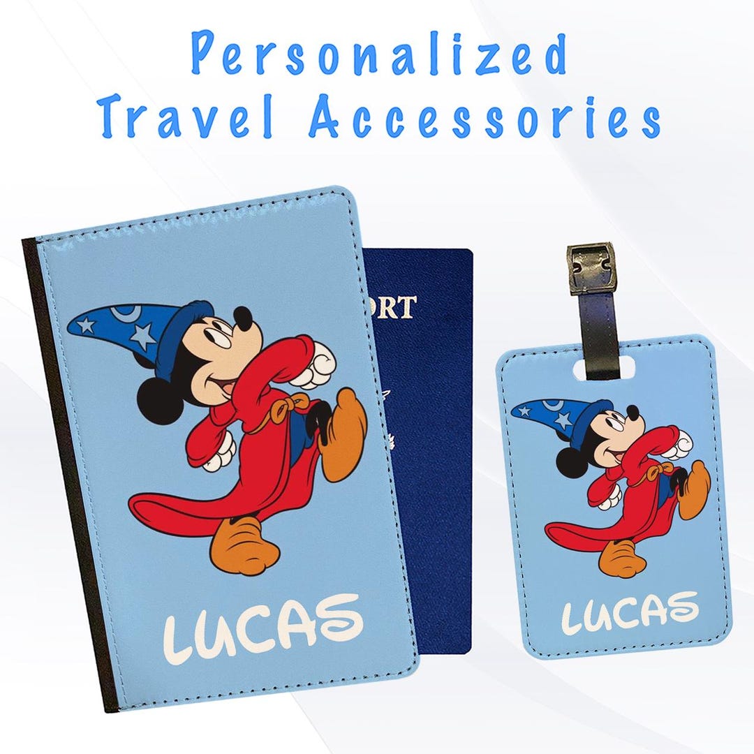 Personalized Passport Cover and Luggage Tag Set Travel Holidays ...