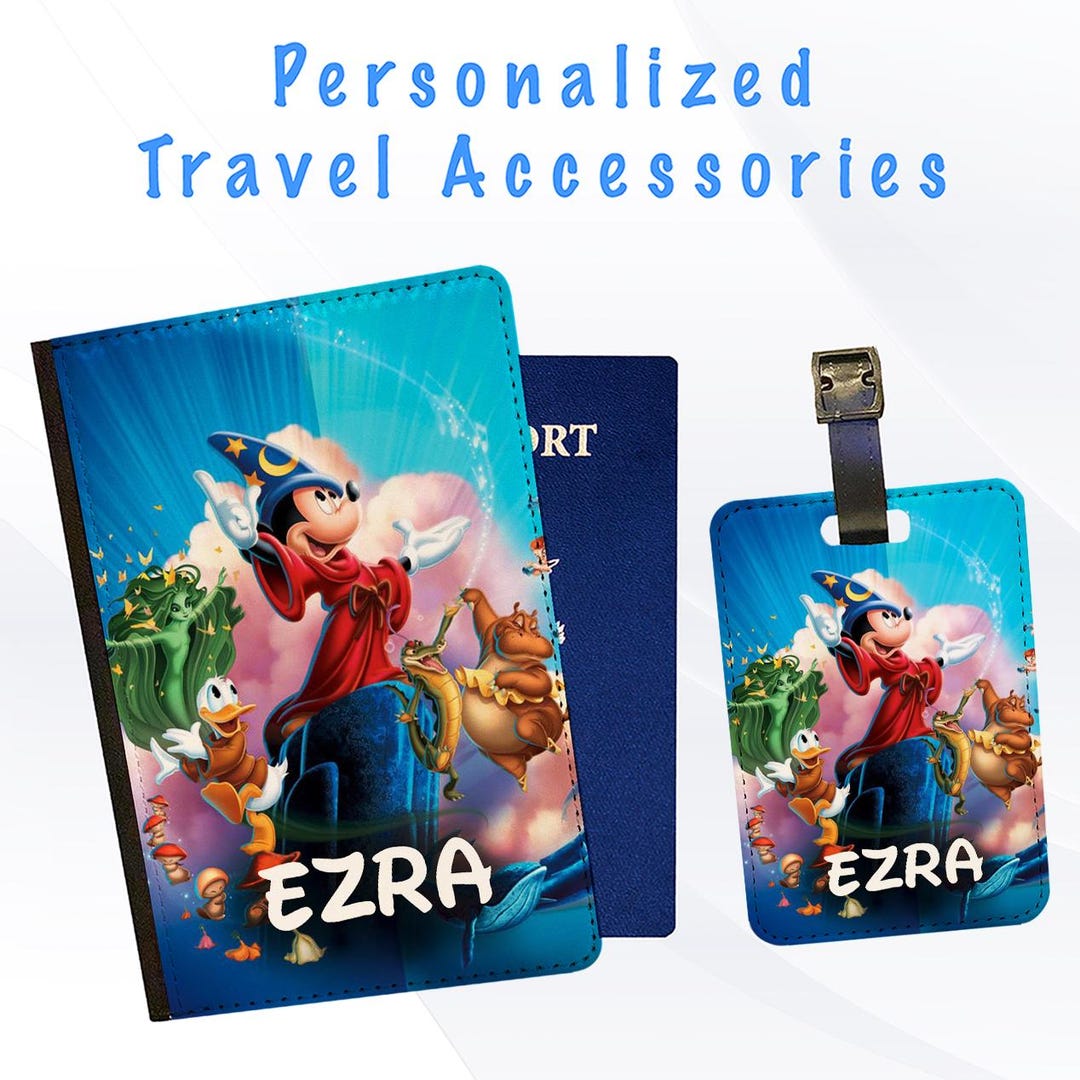 Personalized Passport Cover and Luggage Tag Set Travel Holidays ...