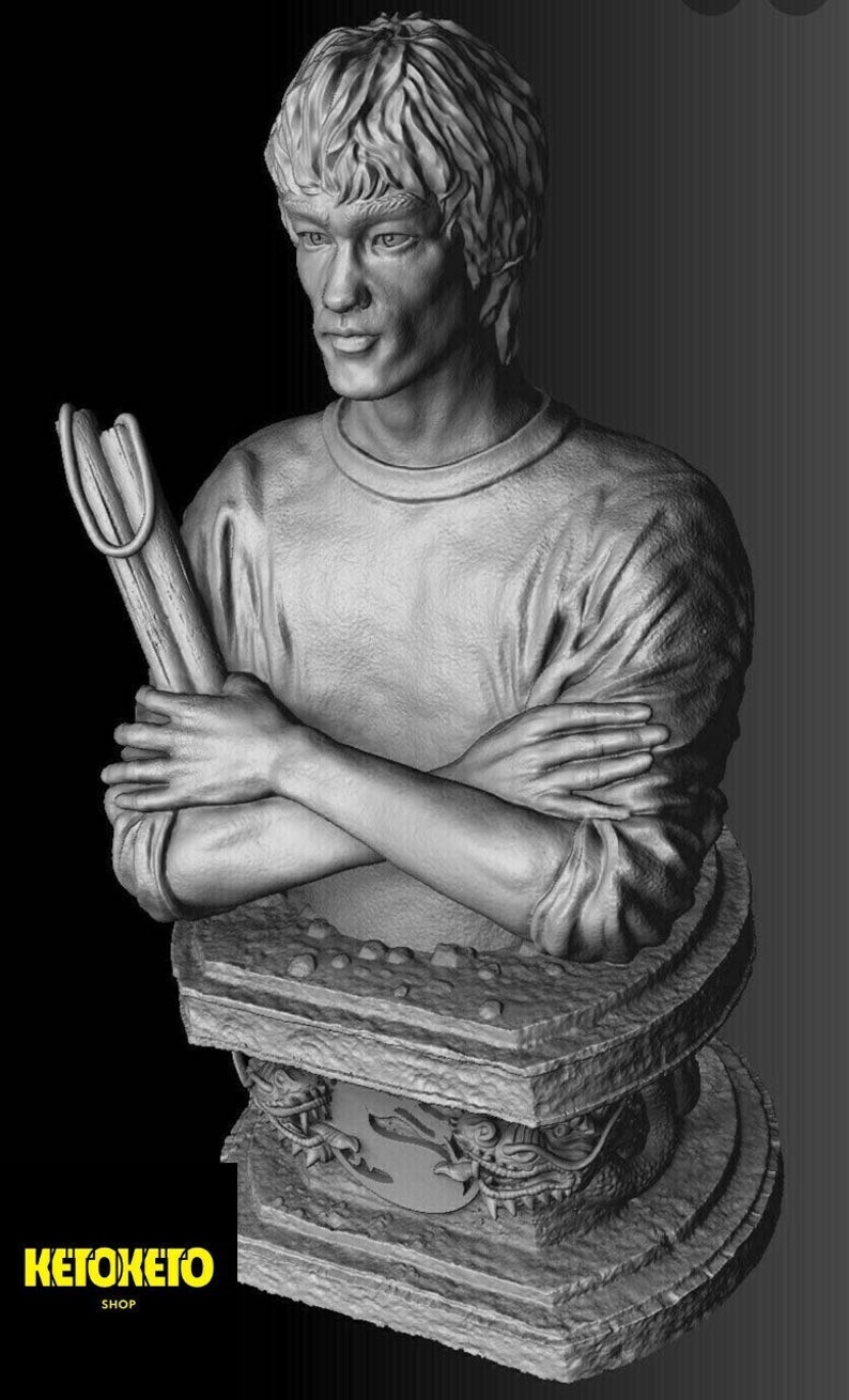 Bruce Lee 3d Stl Model File Bruce Lee High Quality Stl File Bruce Lee 3d Printable Stl File Etsy