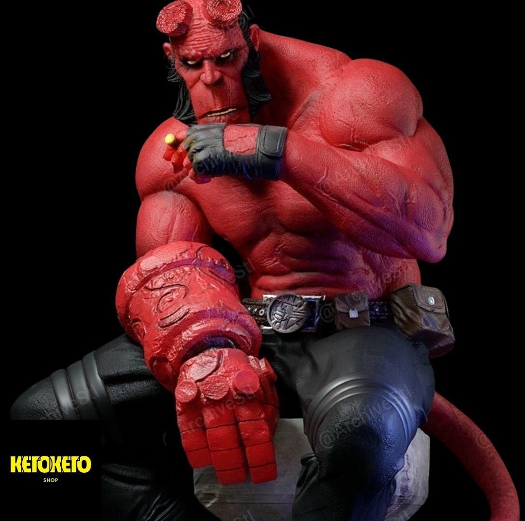 Hellboy 3D STL Model File, Hellboy High Quality STL File, Hellboy 3D ...