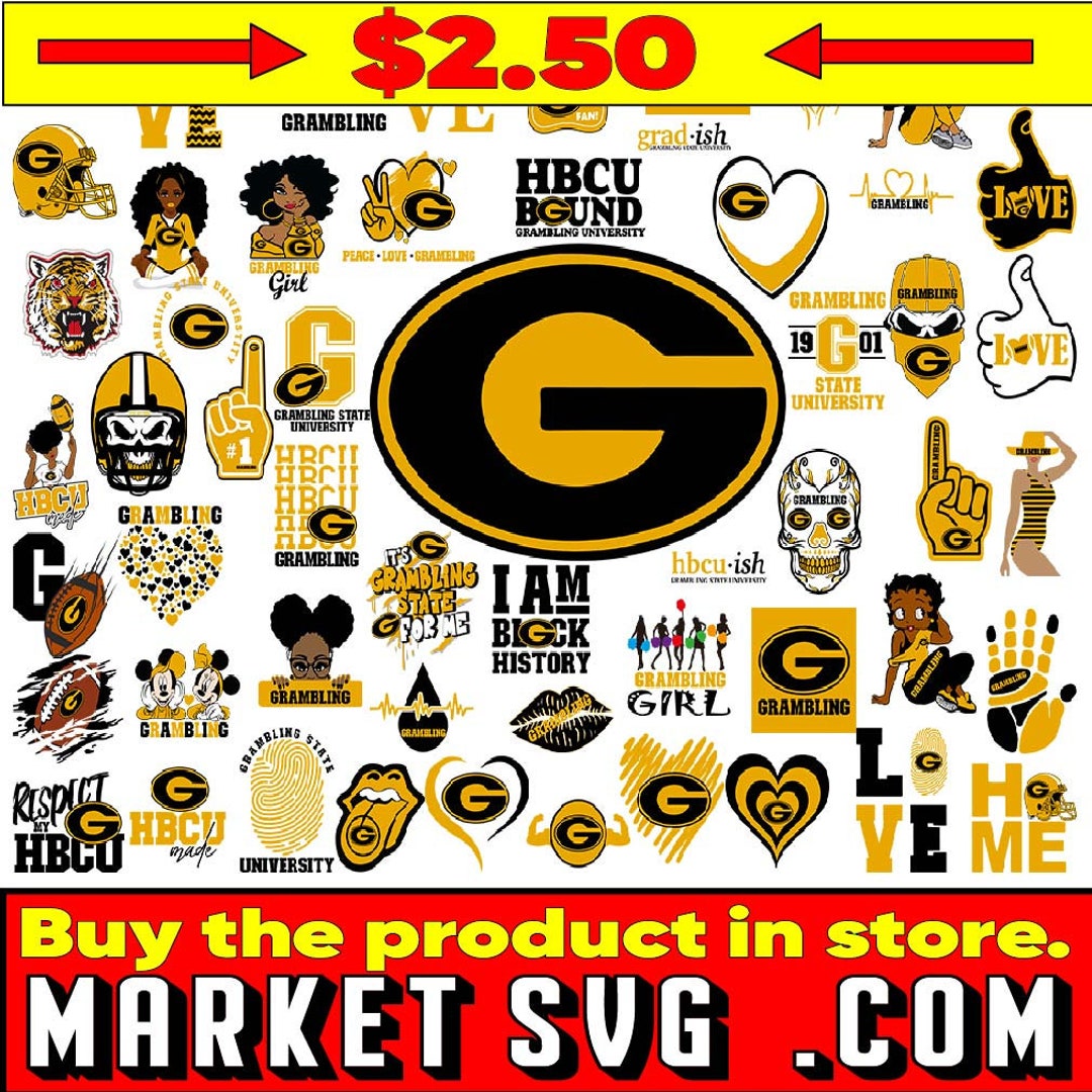 Grambling State Svg, HBCU Svg Collections, HBCU Svg, Football Svg ...
