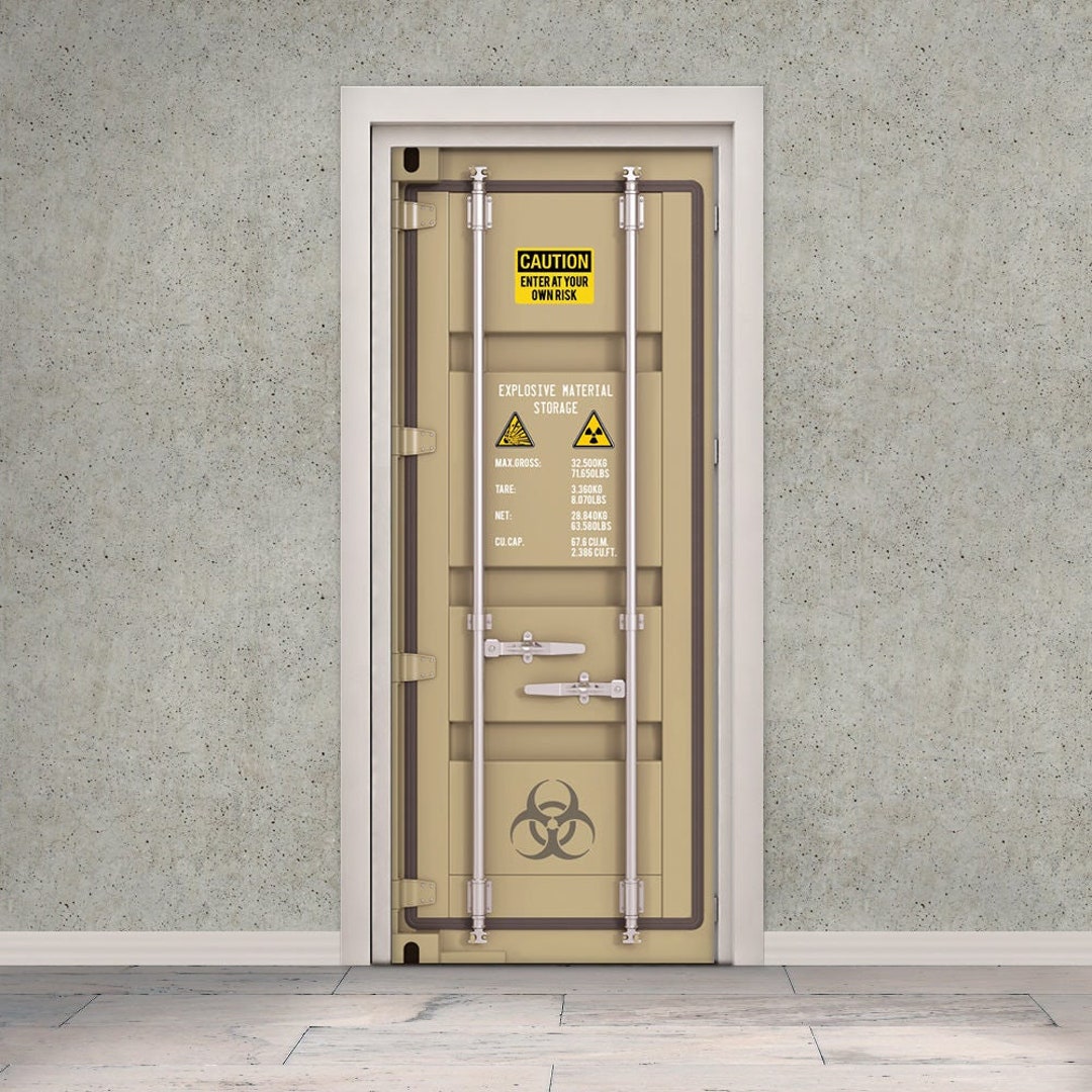 Shipping Container / Secret Lab Door Sticker Fully Customizable High ...