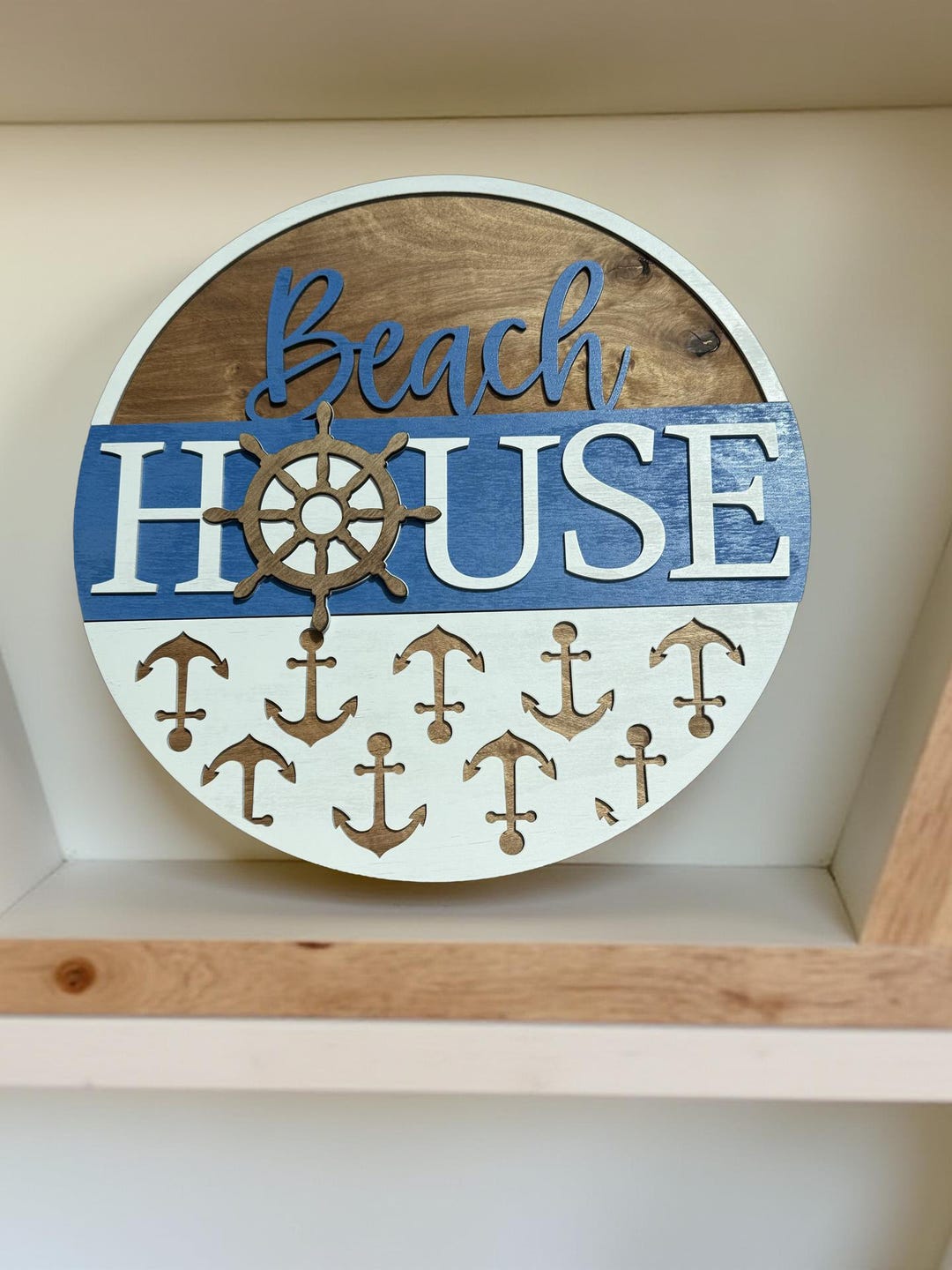 Hand-painted Beach House Door Hanger: Coastal Welcome Sign - Etsy