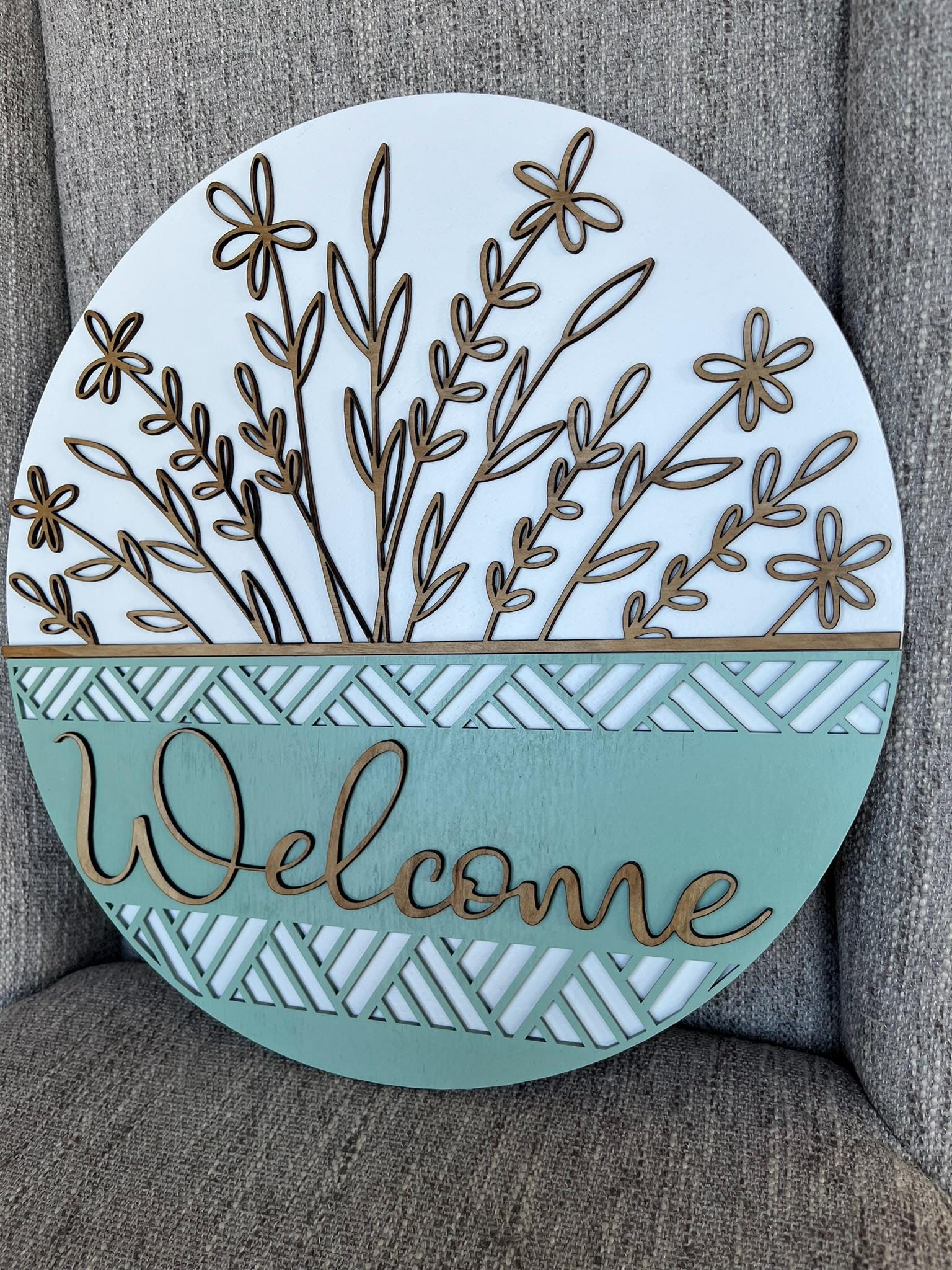 Welcome Front Door Sign, Wild Flower Front Door Sign, Wild Flower Door ...